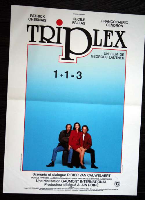 Affiches de cinéma 60 x 40 du film TRIPLEX (1991)