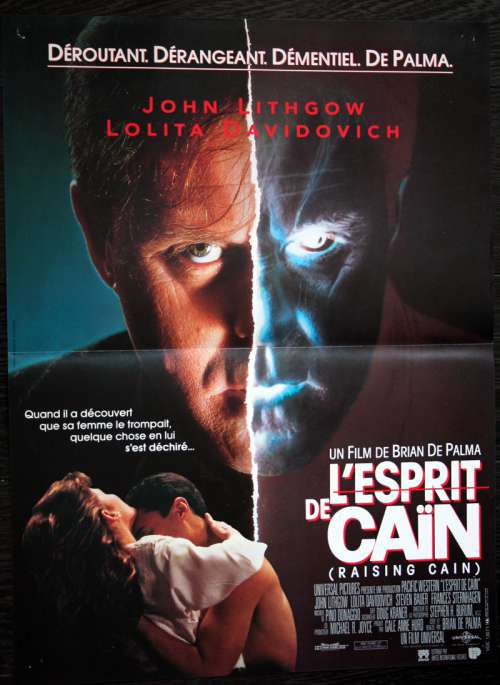 23" x 16" movie poster from RAISING CAIN (1992)