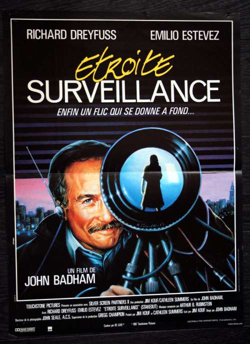 23" x 16" movie poster from STAKEOUT (1987)