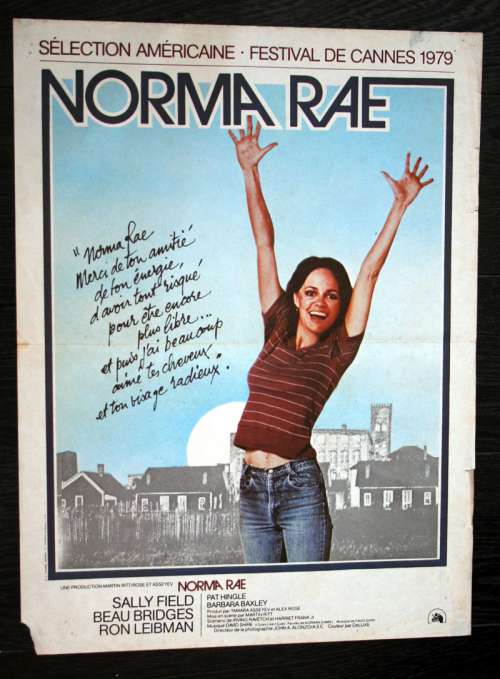 23" x 16" movie poster from NORMA RAE (1979)
