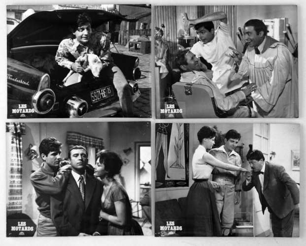 9 photos d'exploitation du film LES MOTARDS (1959)