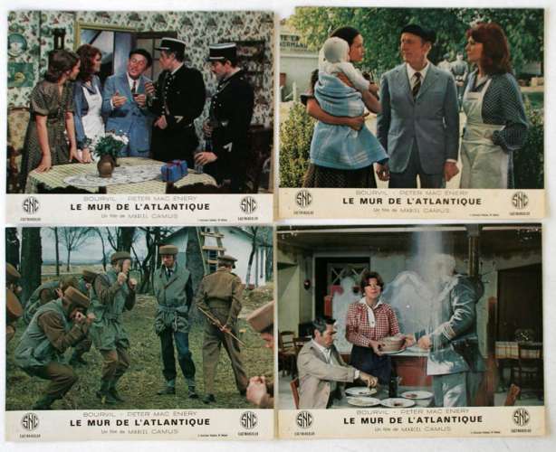 8 photos d'exploitation du film LE MUR DE L'ATLANTIQUE (1970)